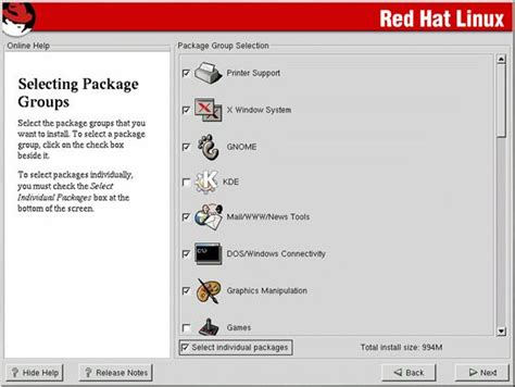 LINUX Redhat 7.1 Installation