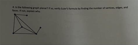 Solved Is The Following Graph Planar If So Verify Chegg