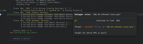 Debugging GNAT Studio W Documentation
