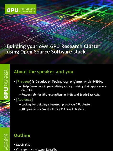 S3516 Build Your Own Gpu Research Cluster Pdf Computer Cluster