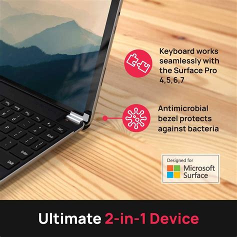 Brydge 105 Go Wireless Keyboard With Precision Touchpad Compatible With Microsoft Surface Go 1