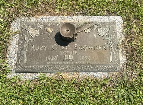 Ruby Cleo Espey Snowden 1929 1970 Mémorial Find A Grave