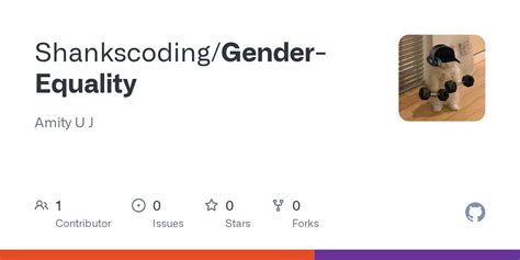 Github Shankscodinggender Equality Amity U J