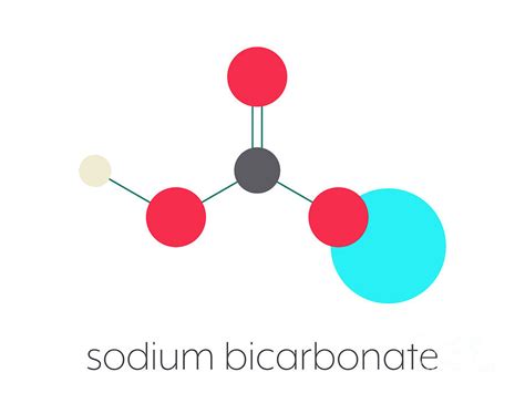 Sodium Bicarbonate Chemical Structure Photograph By Molekuulscience