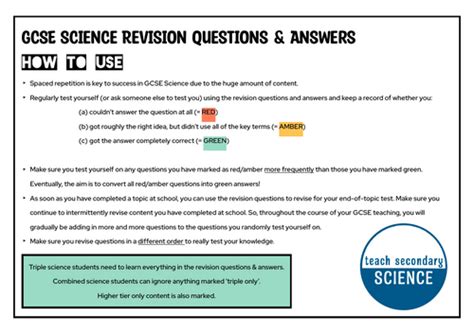 Gcse Aqa Biology Triple And Combined Sciences Paper 2 Revision