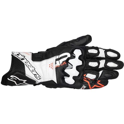 Alpinestars Gp Plus R V3 Leather Motorcycle Gloves Black White Red