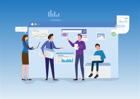 Application Development Concept And Design Process With Business Teamwork Concept Stock Vector