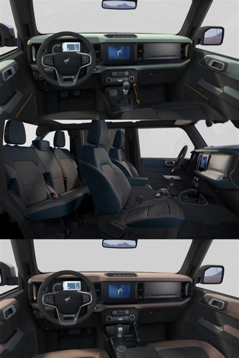 2021 Ford Bronco Interior Color Combinations Revealed Ford Bronco