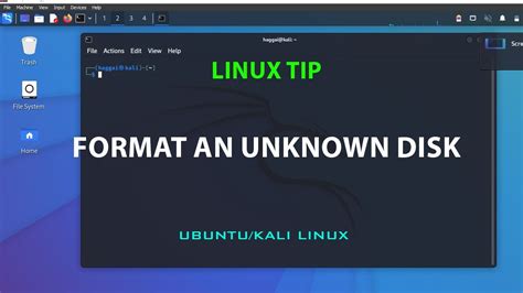 Linux Format An Unknown Disk Youtube