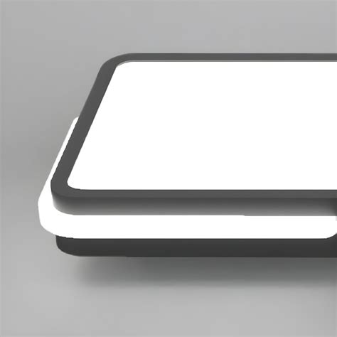 Metal Rectangular Led Flush Mount Light Fixture Modern Office Flush