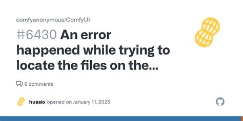 An Error Happened While Trying To Locate The Files On The Hub And We