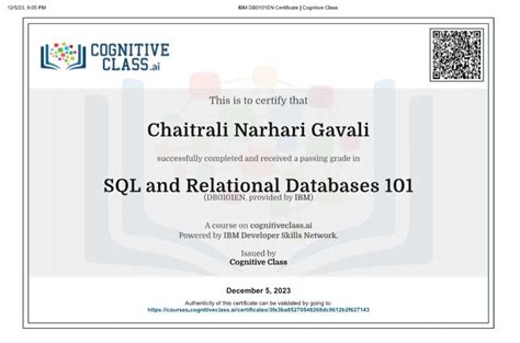 Chaitrali Gavali On Linkedin Sql Database Certified Professionalgrowth