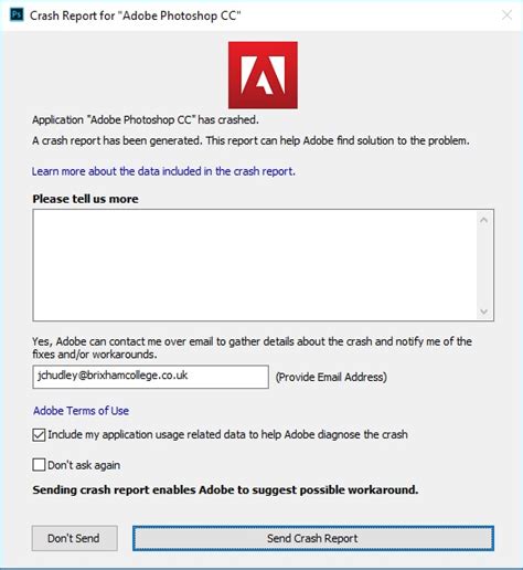 Re Adobe Photoshop CC 2018 Crashing When The Ap Adobe Support Community 10178879