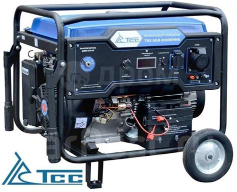 Генератор бензиновый TSS SGG 6000EHNA (6кВт, эл. старт, колеса, ручки ...