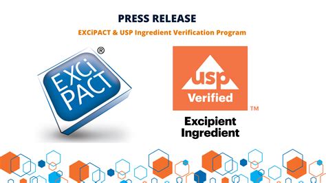 Now Use Your Excipact Gmp Certificate For Usps Ingredient Verification