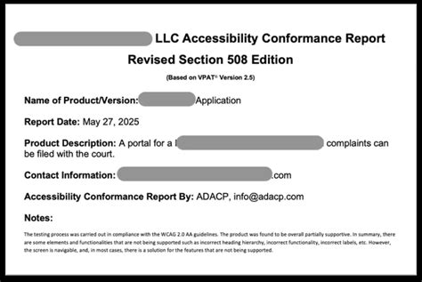 Accessibility Conformance Report Acr What It Is Why It Matters And How To Create One Ada