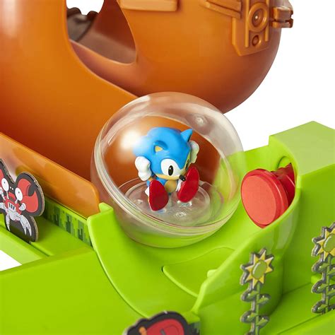 Buy Sonic The Hedgehog Pinball Green Hill Zone Track Play Set 9 Piece With Looping Action