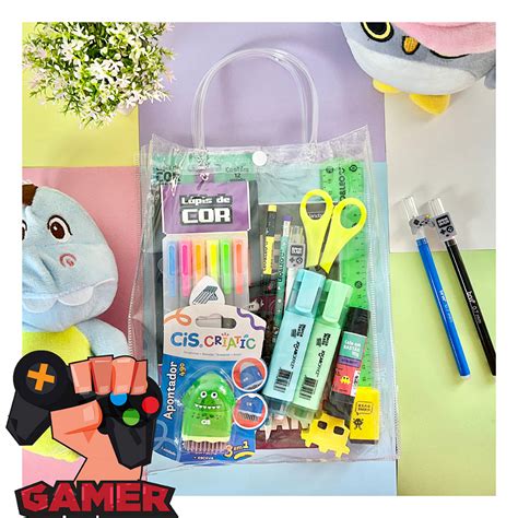 Bag Surpresa De Papelaria Tema Gamer Os Melhores Produtos De