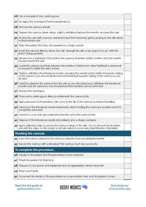 Language Pdf 87620 Osce Checklist Intravenous Cannulation