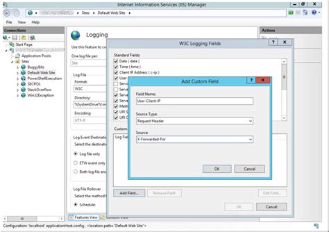 passing client ip to a server in the web farm using application request