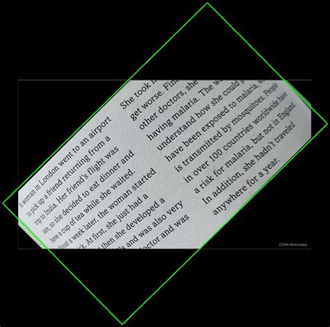 图像方向矫正和透视变换处理paddleocr 切边矫正 Csdn博客