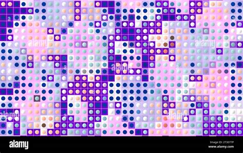 Abstract Retro Tetris Background Construction Old Fashioned Game Motion Randomly Blinking