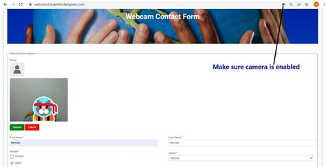 Php Webcam Capture Form By Herman6 Codester