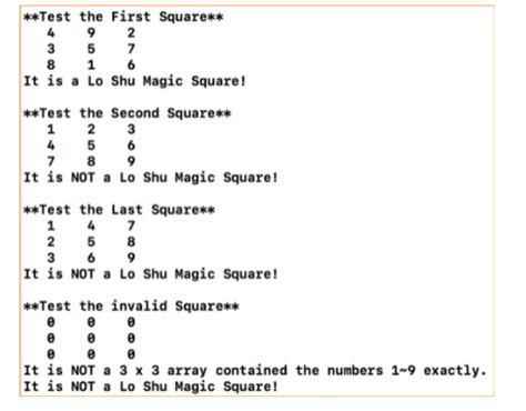 Solved Lo Shu Magic Square In C The Lo Shu Magic Square