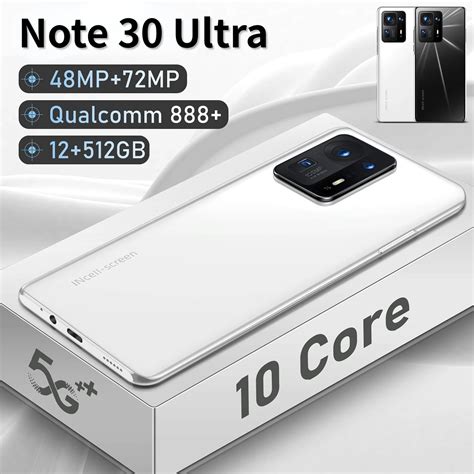 Note 30 – téléphone portable Ultra 4G 5G, Version globale, plein écran ...