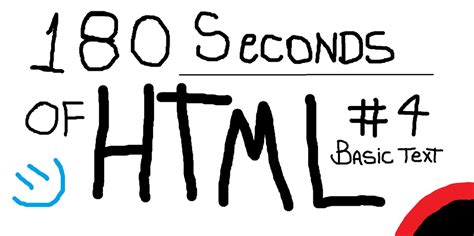 Text Formatting Html In 180 Seconds Episode 4 Dev Community