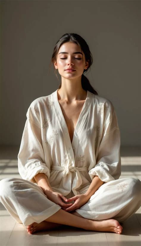 Карта желаний Девушка в кремовом медитация в минимализме в 2025 г Карта желаний Медитация