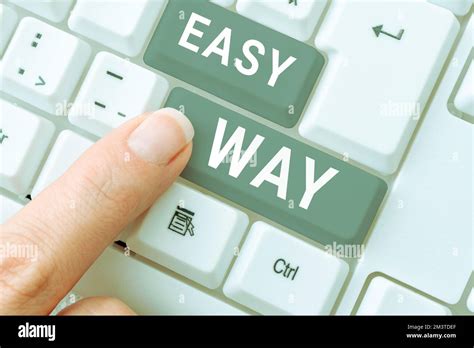 Inspiration Showing Sign Easy Way Word Written On Making Hard Decision Between Two Less And