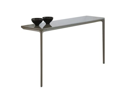Rectangular Glass Console Table Slim 2 Legs By Sovet Italia Design