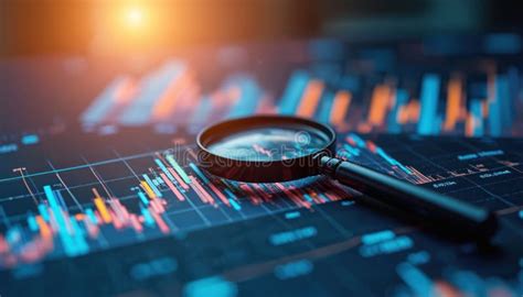 Financial Data Analysis Displayed On Screen Colorful Charts Graphs Illustrate Business Trends
