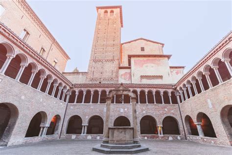 Courtyard Of The Seven Churches Complex At The Basilica Of Santo