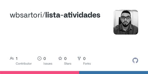 Lista Atividades Lista Atividades Py At Master Wbsartori Lista Atividades GitHub