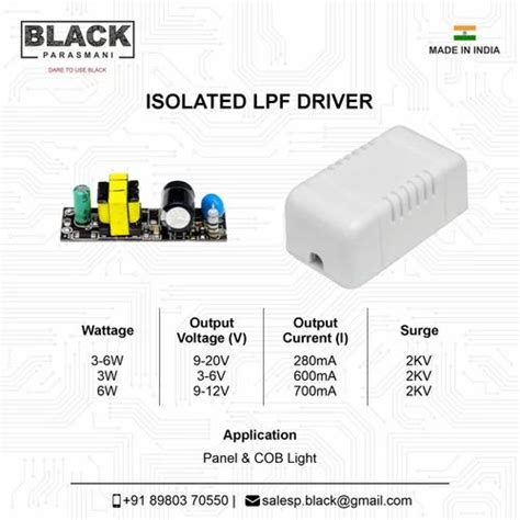5w Isolated Lpf Driver 6w Ac At ₹ 38piece In Vasai Id 2854468961133