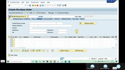 Sap Mm Class Po Doc Type Number Range Field Selection For Beginners And Exp Youtube