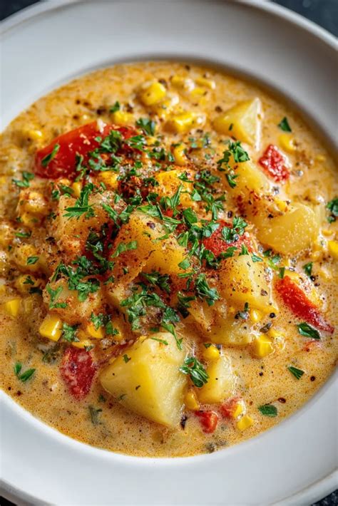 Smoky Vegan Corn Chowder With Potatoes Recipes Dish