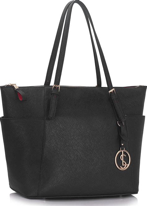 Anna Grace Ag00350 Γυναικεία Τσάντα Shopper Ωμου σε Μαύρο χρώμα