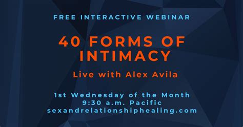 40 Forms Of Intimacy Sex And Relationship Healing