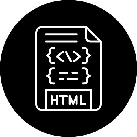 Html File Vector Icon Style 22552497 Vector Art At Vecteezy