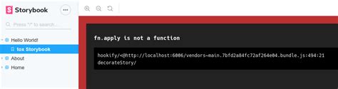 Fn Apply Is Not A Function When AddDecorator Is Used Issue Storybookjs Storybook GitHub