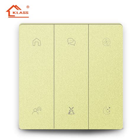 WiFi Smart Electrical Remote Control Push Button Curtain Switch 1 Gang 2 Gangs 3 Gangs Push