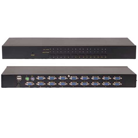 Cattex Port USB PS KVM Rack Mountable VGA KVM Console Networking