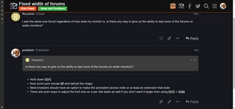 Fixed Width Of Forums Ideas And Feedback Crate Entertainment Forum