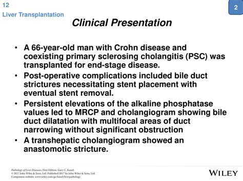 Orthotopic Liver Transplant Recurrent Primary Sclerosing Cholangitis