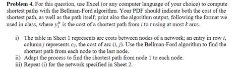 Solved Problem 4. For this question, use Excel (or any | Chegg.com