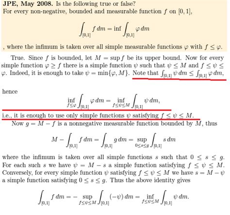 real analysis let f [0 1] mapsto [0 infty] be a bounded