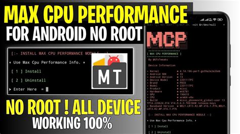 Enable Max Cpu Performance Android Optimize Performance Max FPS Fix Lag YouTube